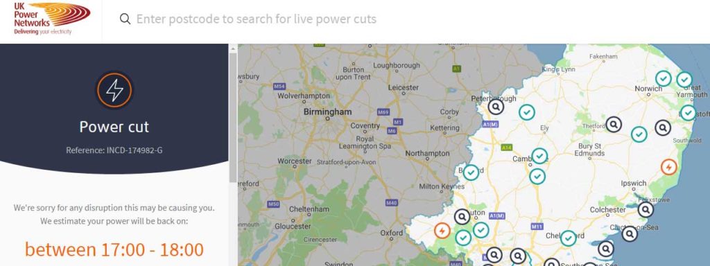 Power cut in London – Check when your power is coming back on